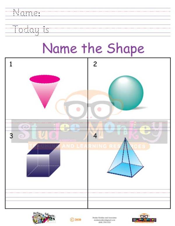 Two Dimensional Shapes Activities - Free - Studeemonkey