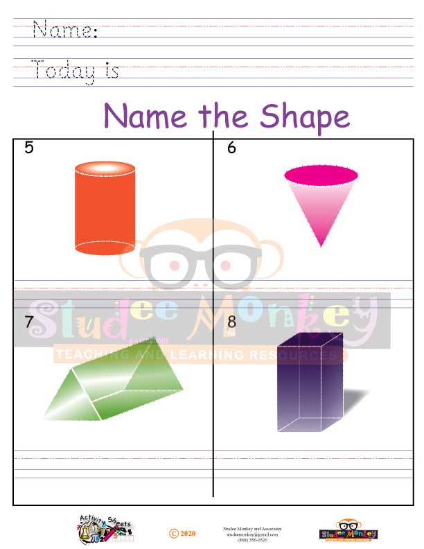 Two Dimensional Shapes Activities - Free - Studeemonkey