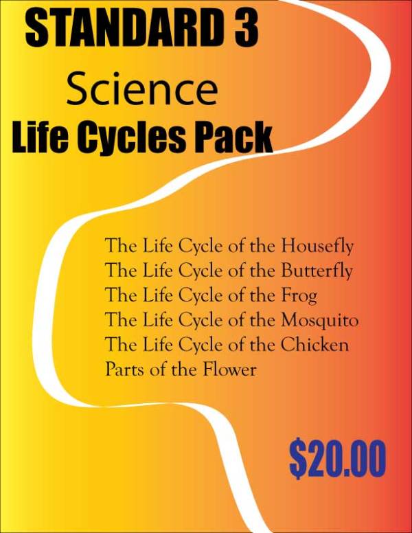 Life Cycles Worksheet Package - Grade 3 - Studeemonkey