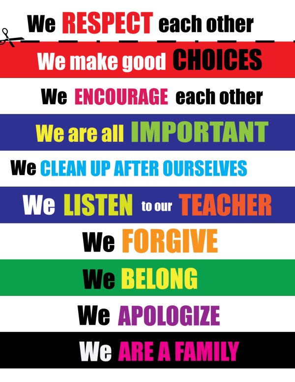 We Respect Each Other [strips Only] - [Chart, Teaching Aid, Poster ...